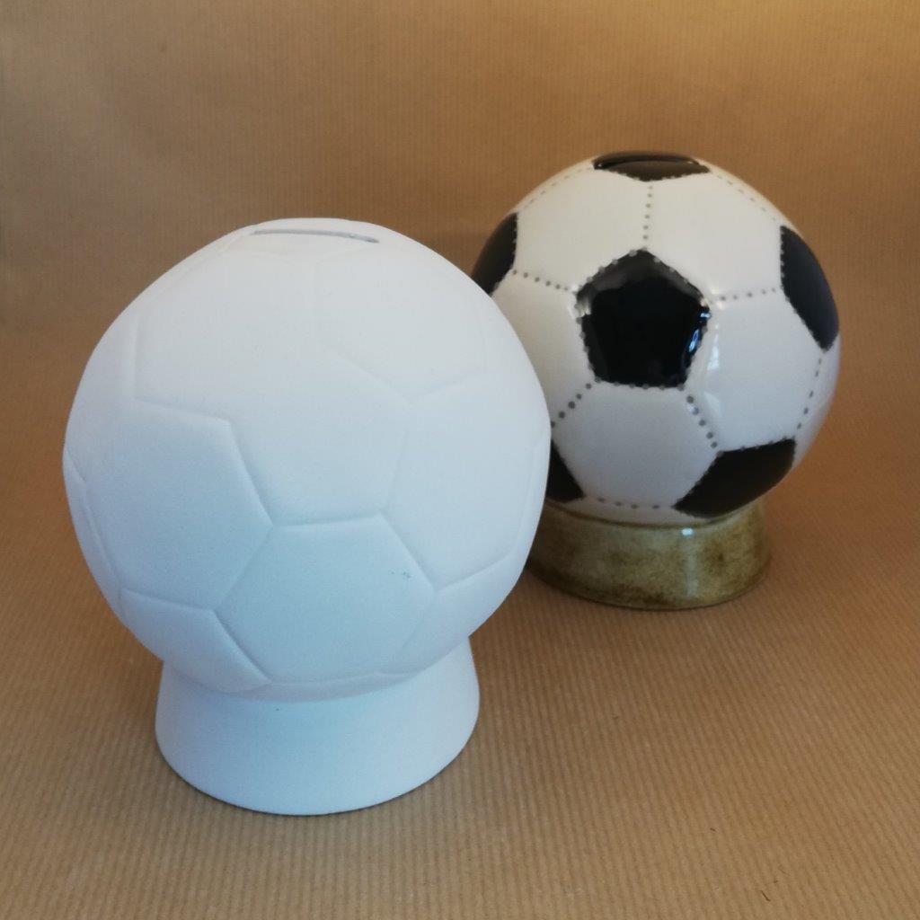 Football bank | Blue Owl Pottery Painting Studio